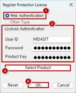 [인증] UMD(CIVIL) 라이선스 인증 방법 – MIDAS Support