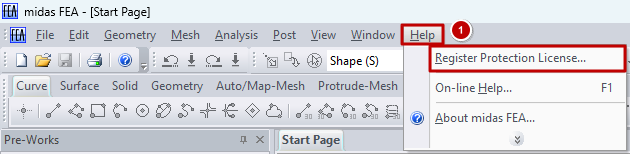 [인증] FEA 라이선스 인증 방법 – MIDAS Support