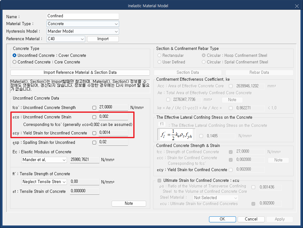 [CIVIL] Idealized moment-curvature curves are not computed correctly. – MIDAS Support