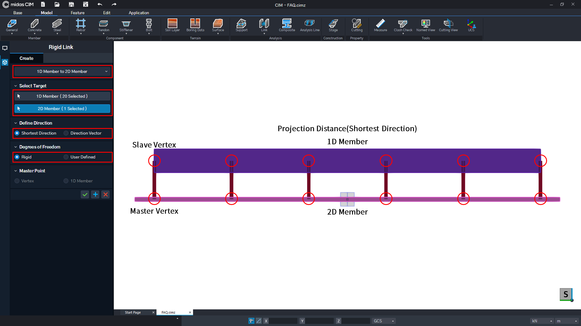 [CIM/Analysis] How to use the Rigid Link feature – MIDAS Support
