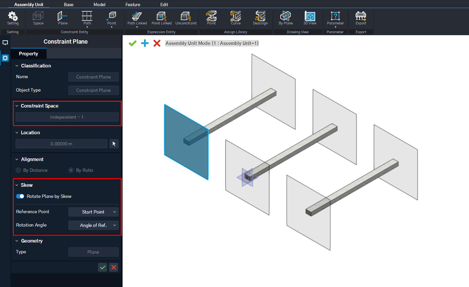 [CIM/Infor-Base] Assembly Unit 모드의 Independent Space의 이해 – MIDAS Support