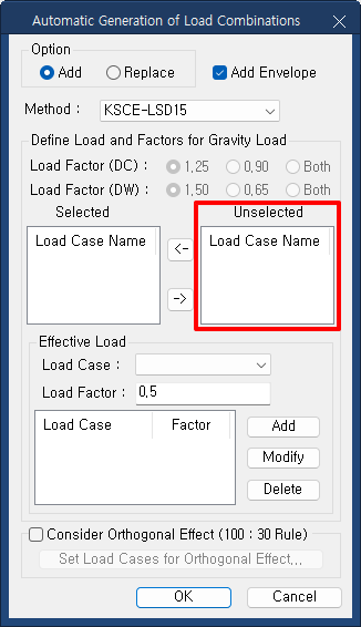 [CIVIL] The fixed load defined in Auto Generation in Load Combination ...