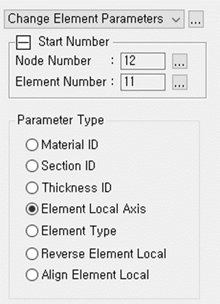 I want to modify the local axis of an element. – MIDAS Support
