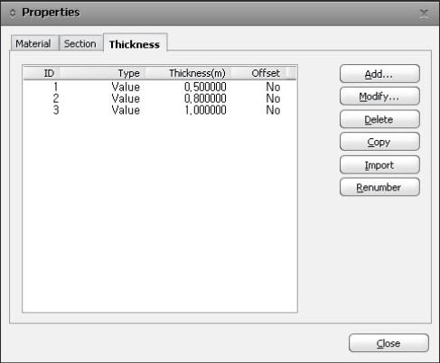 Thickness – MIDAS Support