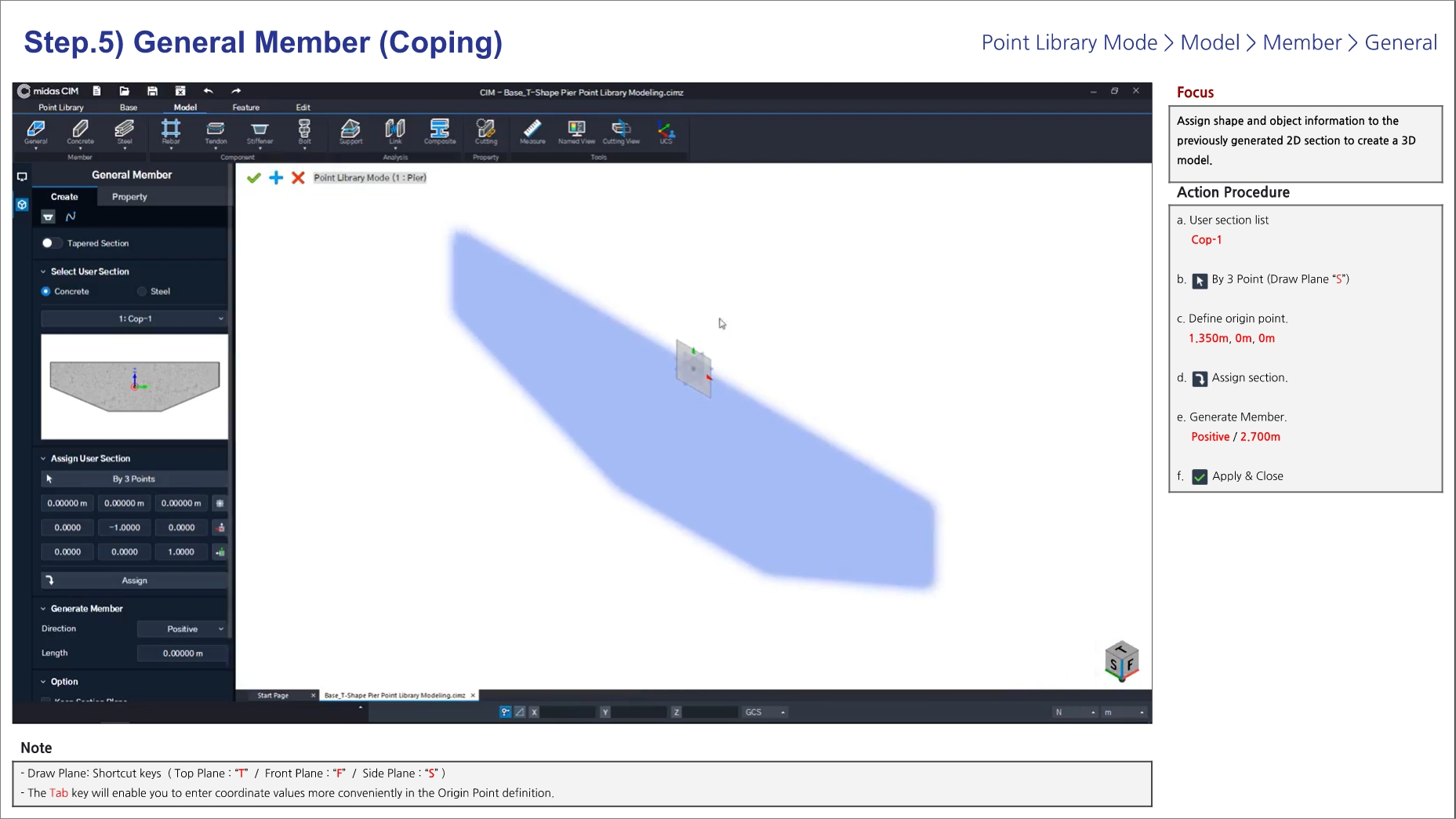 [CIM/Sys. Definition] What is the origin point when creating a coping and basic model during ...