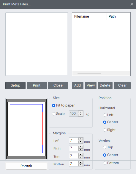 Print Meta Files – MIDAS Support