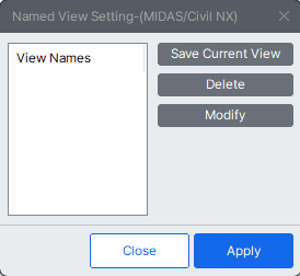 Named View – MIDAS Support