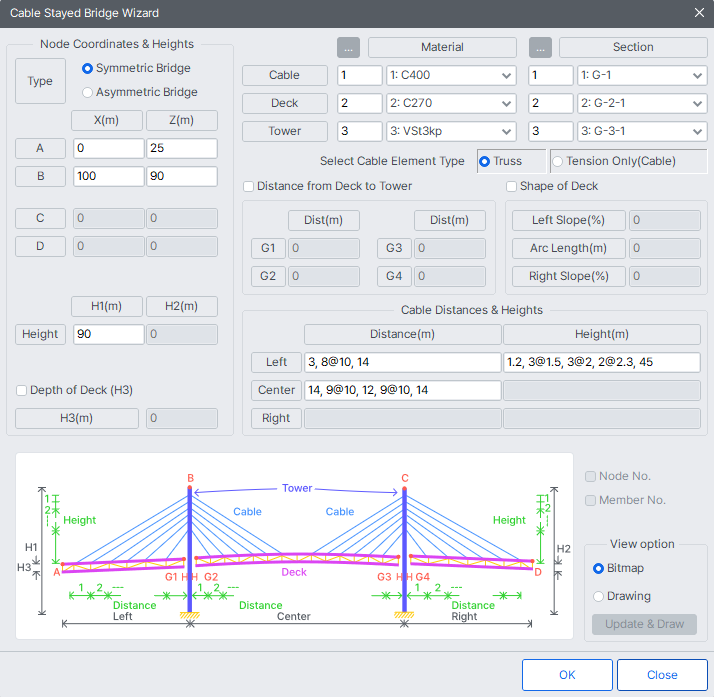 Cable Stayed Bridge – MIDAS Support