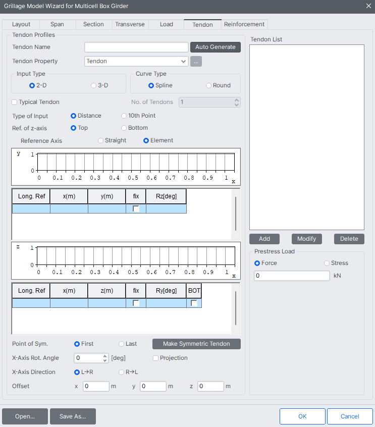 Grillage Model Wizard - Tendon – MIDAS Support