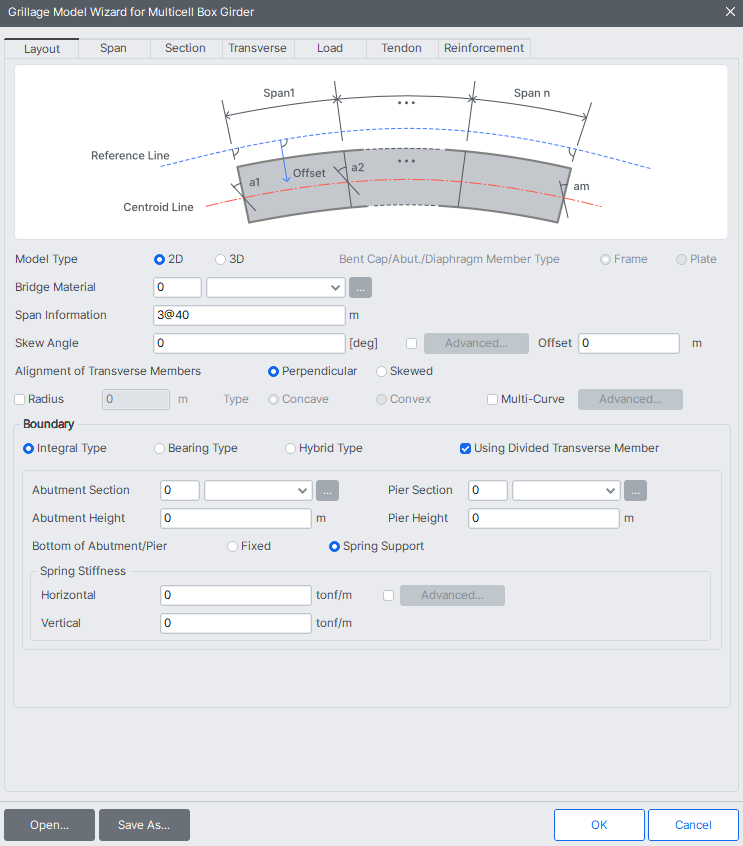 Grillage Model Wizard Layout Midas Support 