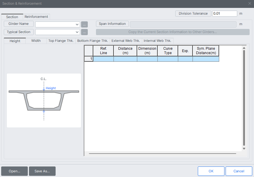PSC Bridge - Section & Reinforcement – MIDAS Support