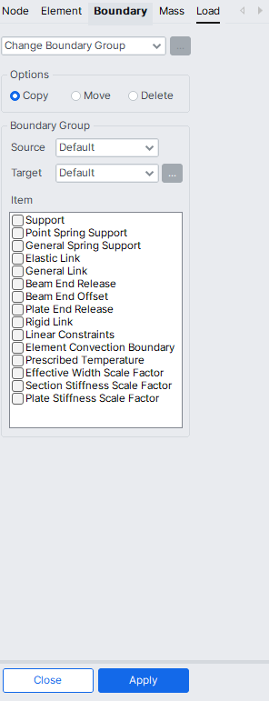 Change Boundary Group – MIDAS Support