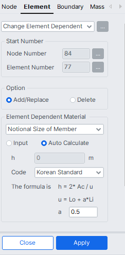 Change Property – MIDAS Support
