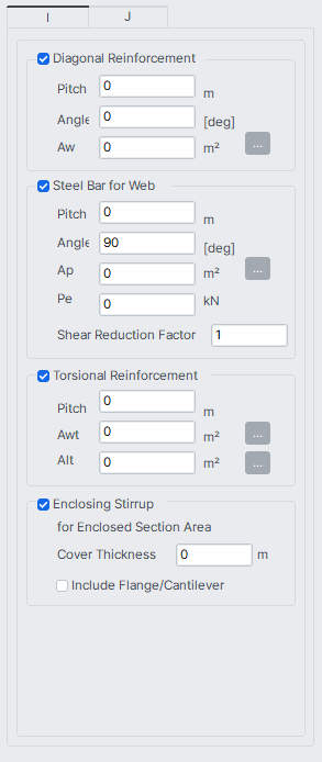 Section Manager - Reinforcements – MIDAS Support