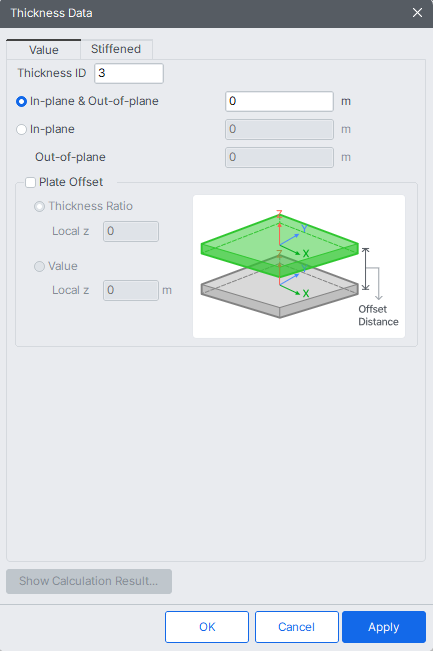 Thickness – MIDAS Support