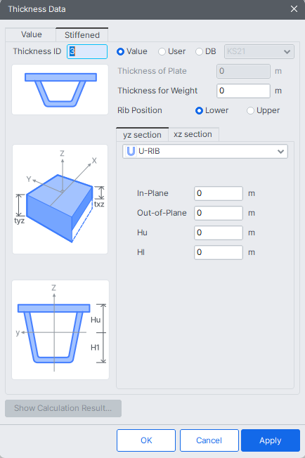 Thickness – MIDAS Support