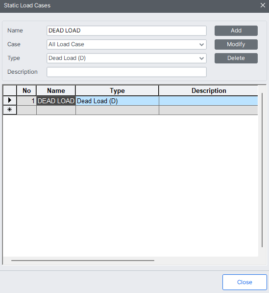 Static Load Cases Midas Support