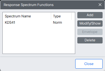 Response Spectrum Functions – MIDAS Support