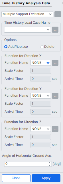 Multiple Support Excitation – MIDAS Support