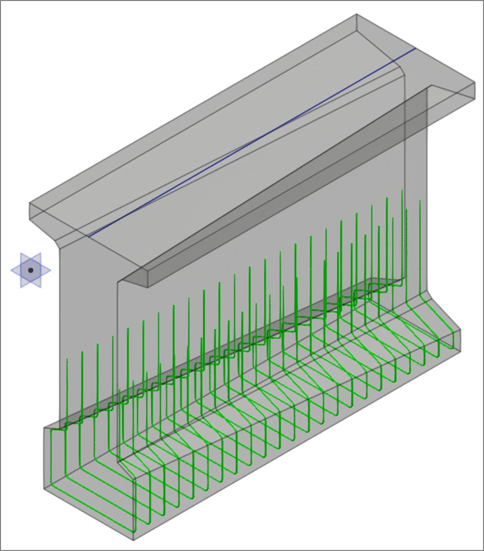 [CIM/Rebar] 변단면 구간에 횡철근 배근시 변화되지 않고 Array 되는 현상 (With. PSC Beam Girder) – MIDAS Support
