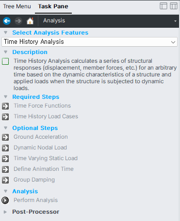 Task Pane – MIDAS Support