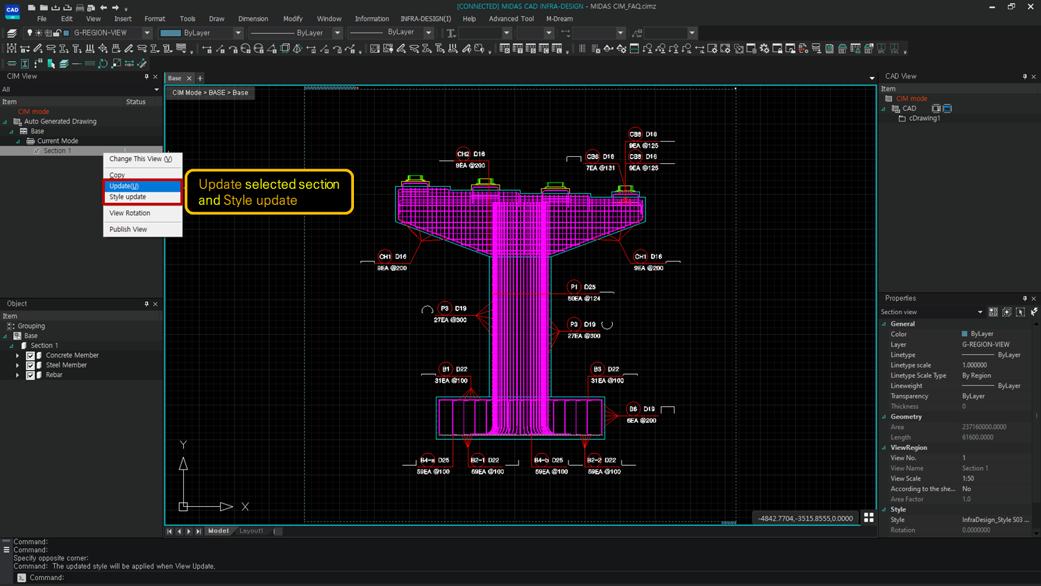 [CAD ID] How to Setting Update – MIDAS Support