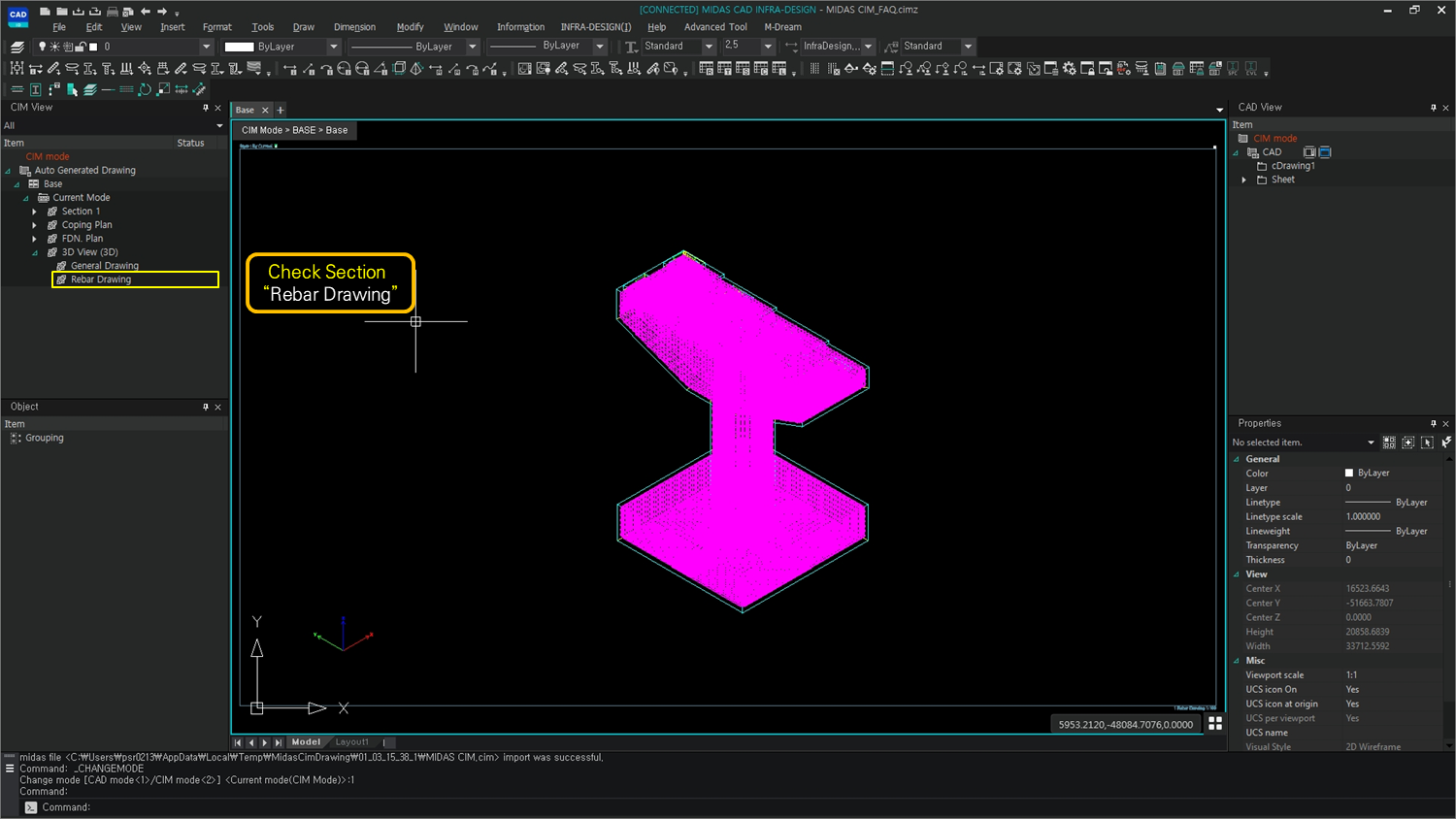 [CAD ID] How to Create a 3D Drawing (Rebar Drawing) – MIDAS Support