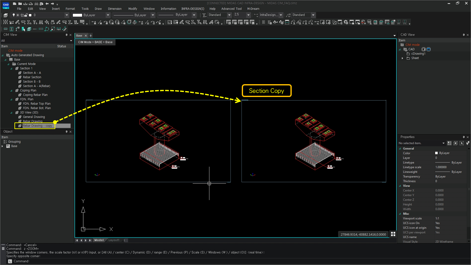 [CAD ID] How to Create a 3D Drawing (Rebar Drawing) – MIDAS Support