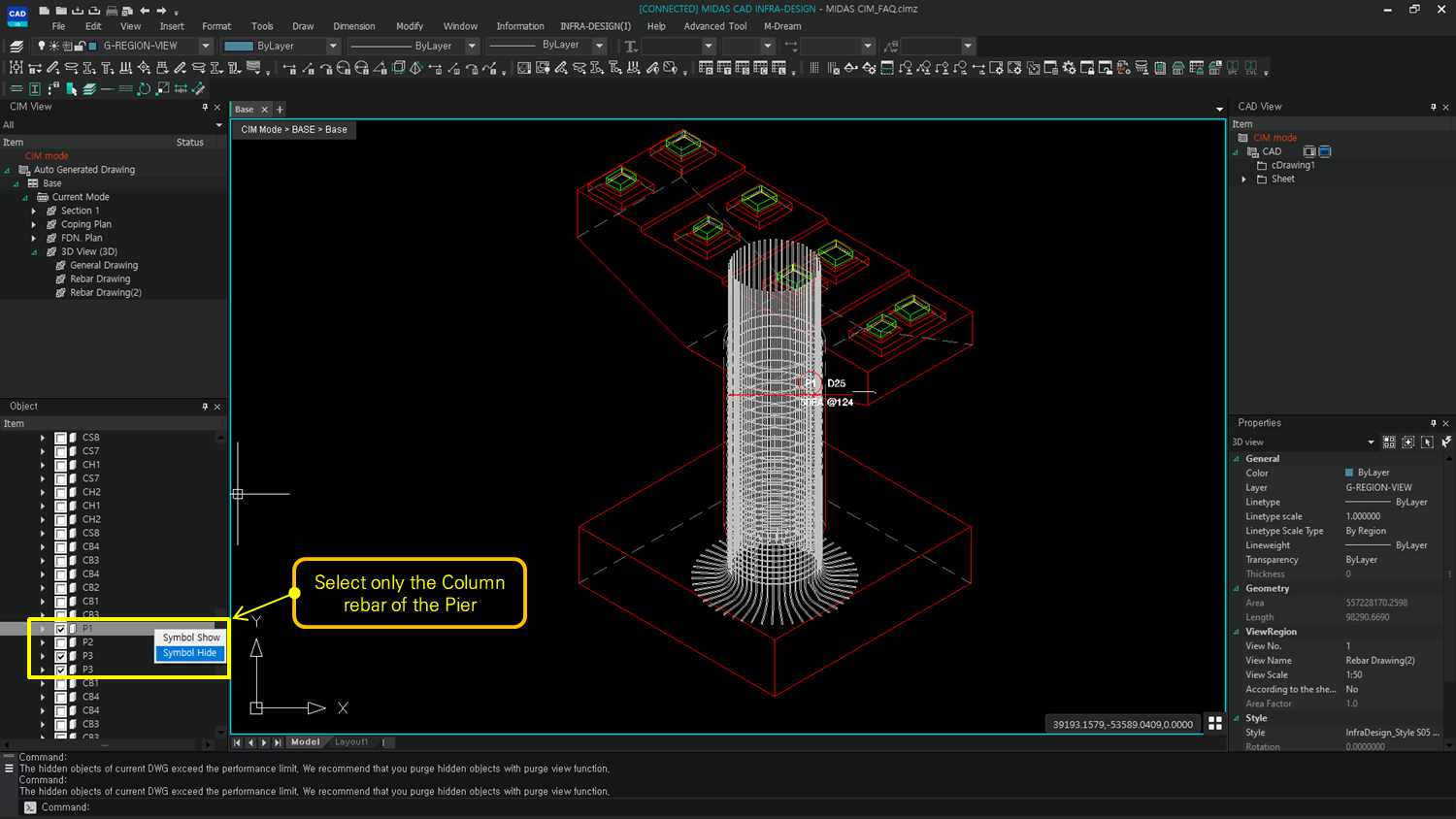[CAD ID] How to Create a 3D Drawing (Rebar Drawing) – MIDAS Support