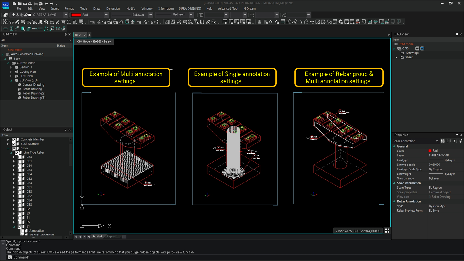 [CAD ID] How to Create a 3D Drawing (Rebar Drawing) – MIDAS Support