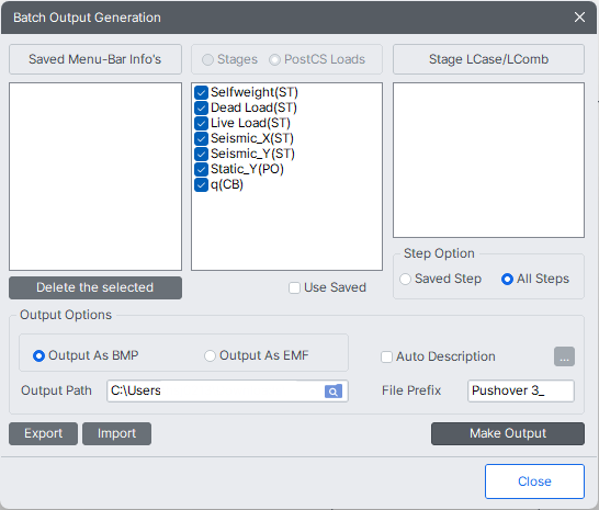 Reaction Forces/Moments – MIDAS Support