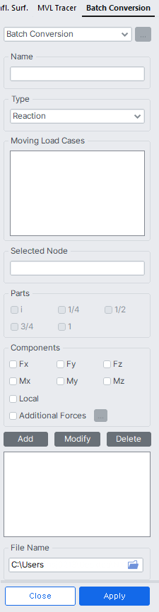 静的荷重にバッチ変換 – MIDAS Support