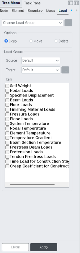 Change Load Group – MIDAS Support