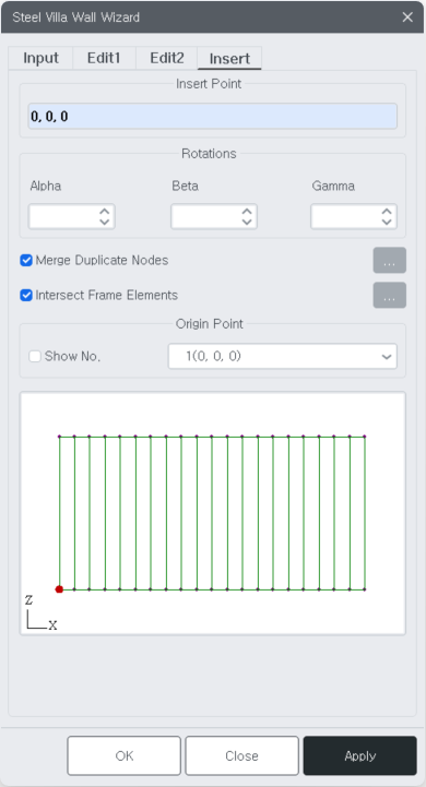 Steel Villa Wall – MIDAS Support