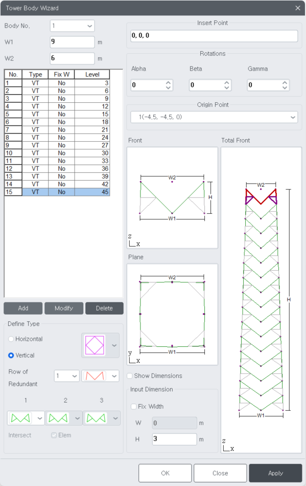 Tower Body – MIDAS Support