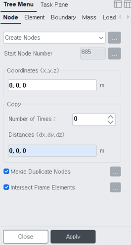 Create Nodes – MIDAS Support