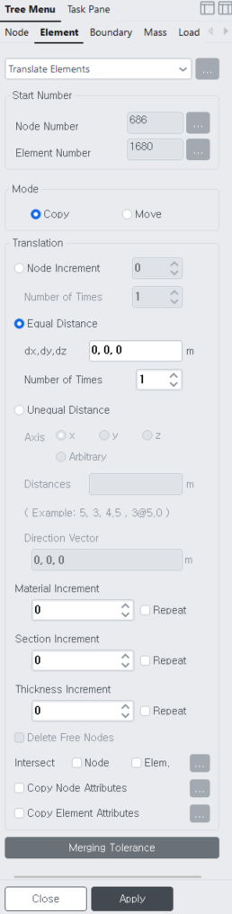 Translate Elements – MIDAS Support