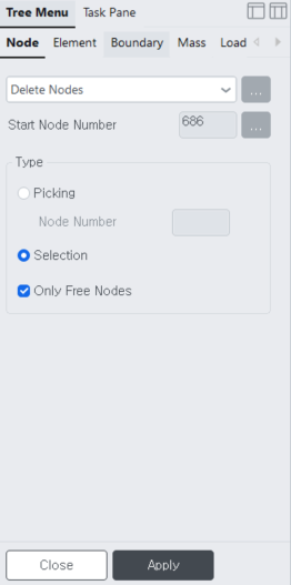 Delete Nodes – MIDAS Support