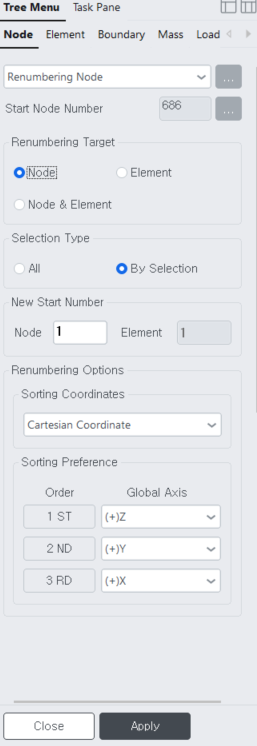 Renumbering Node – MIDAS Support