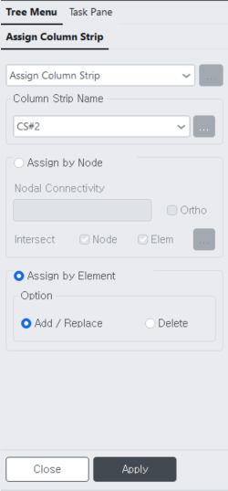 Assign Column Strip – MIDAS Support