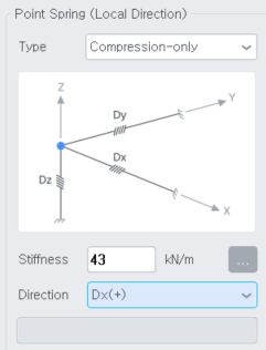 Point Spring Supports – MIDAS Support