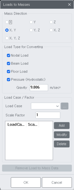 Loads to Masses – MIDAS Support