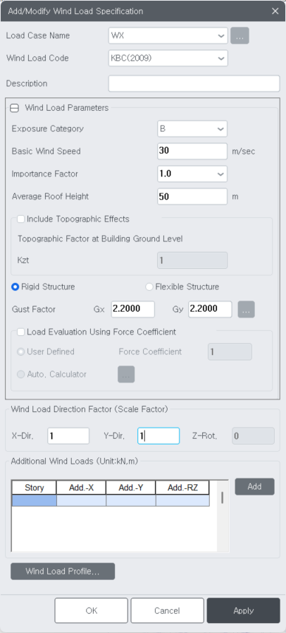 Wind Loads – MIDAS Support