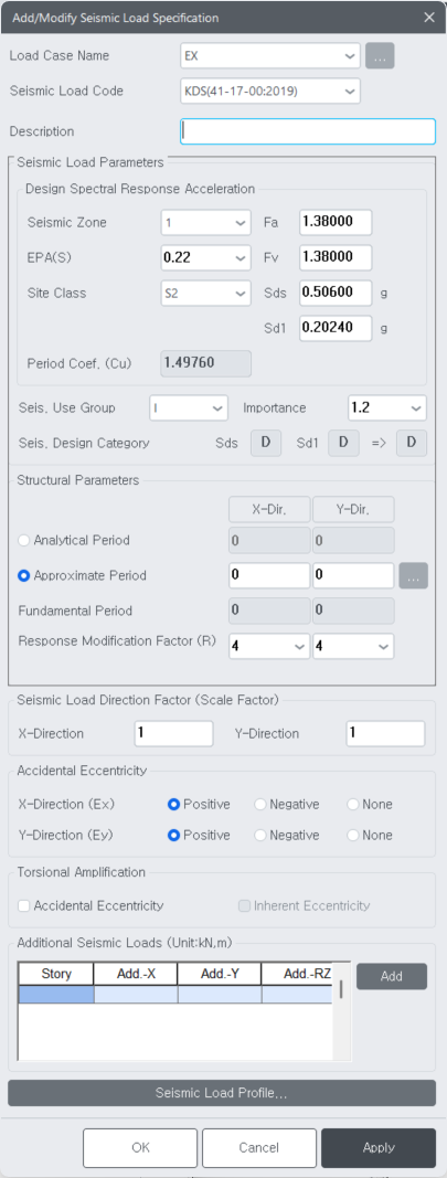Seismic Loads – MIDAS Support