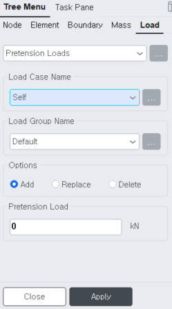 Pretension Loads – MIDAS Support