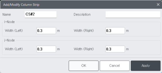 Define Column Strip – MIDAS Support