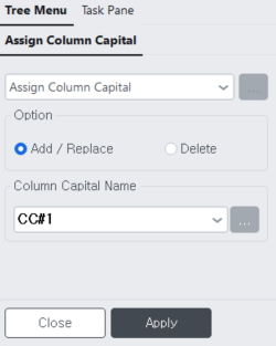 Assign Column Capital – MIDAS Support
