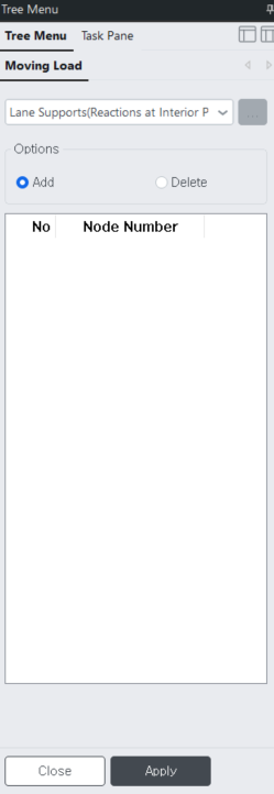 Lane Support Reactions At Internal Piers Midas Support