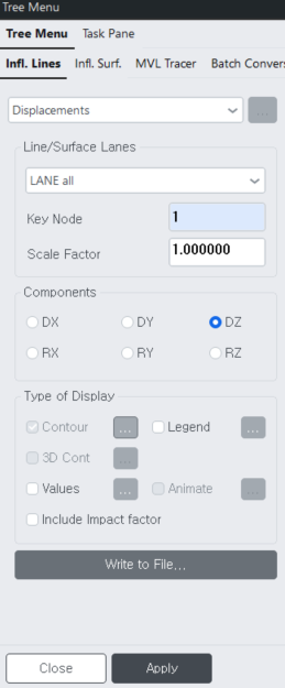 Displacements – MIDAS Support