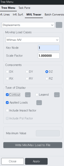 Displacements – MIDAS Support